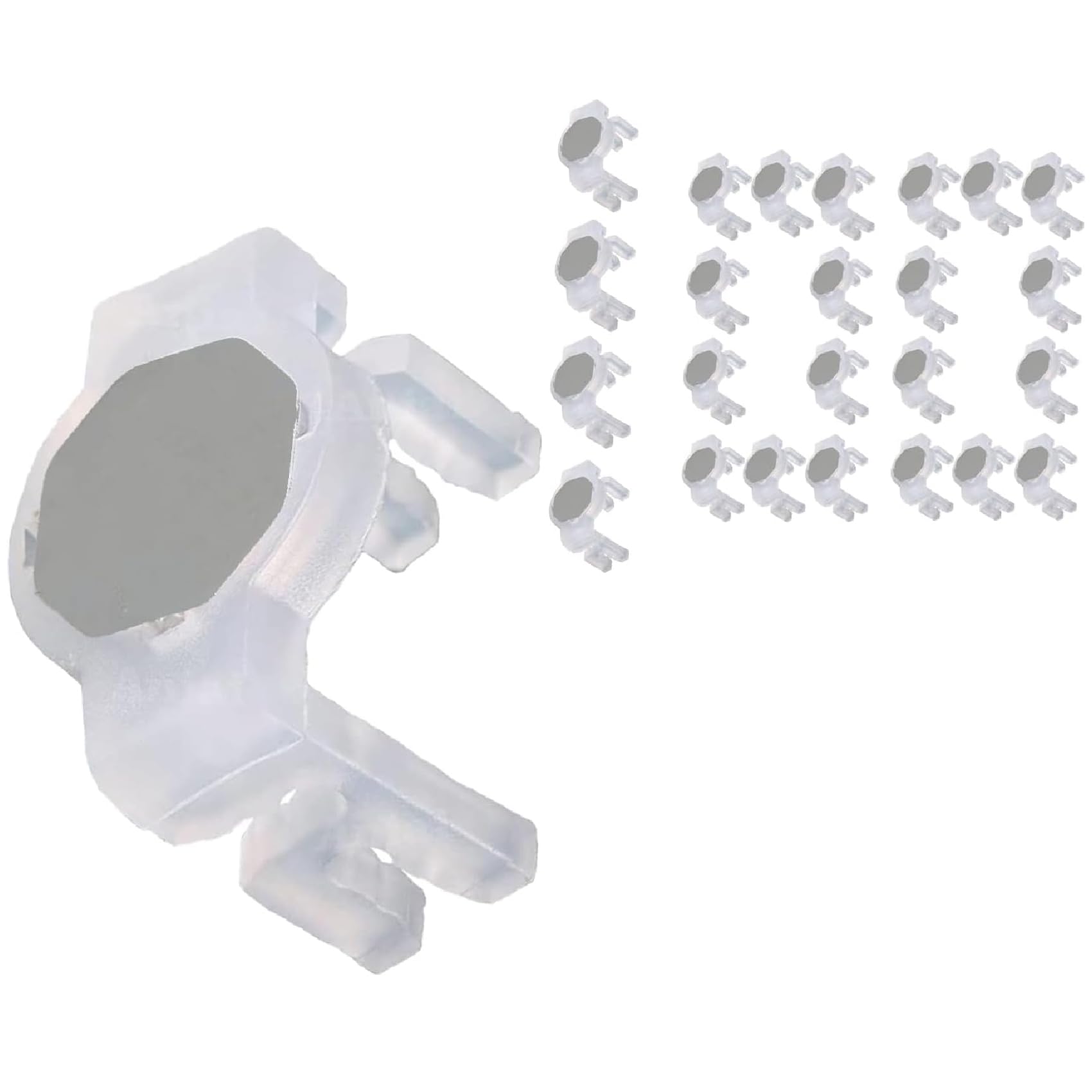 Aniai Extra Strong Magnetic Christmas Light Clips,Thicker Square Nickel-Plated Magnet Clips,Hang Hooks for Outdoor Christmas String Light/3m Light/Strip Light/C9 Holiday Lighting Sockets,100pcs