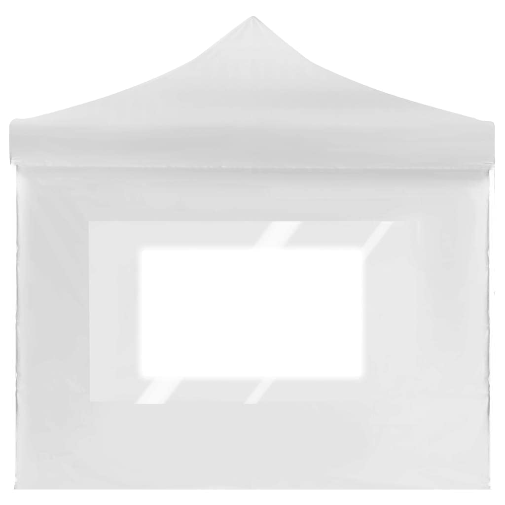 Professional Folding Party Tent with Walls Aluminum,Fruit Stand Gazebo,Deck Gazebo,Camping Gazebo,Hardtop Gazebo,Featuring a Folding Design,for Barbeque, Patio,Garden Party,Markets,19.7'x9.8' White