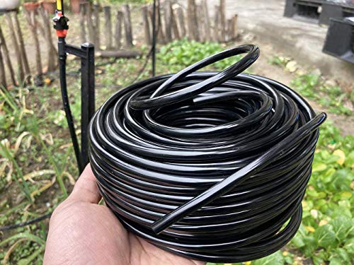 ZILIM 100ft 1/4inch(7 x 4mm) Blank Distribution Tubing Drip Irrigation Hose Garden Watering Tube Line(100β)
