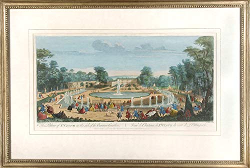 The Palace of St. Cloud on the side of the Orange Garden/Vue de Chateau de St. Cloud du coste de L'Orangerie.