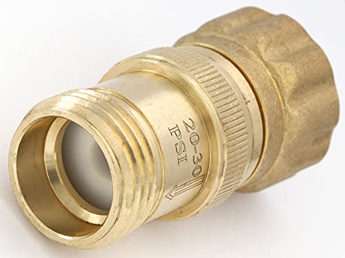 Vibrant Yard Co. LLC Lead-Free Brass 20-30 psi Water Pressure Reducer Regulator, 3/4 inch Hose Thread for Drip System, 140 psi Max Inlet Pressure