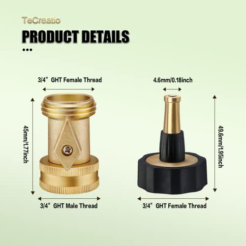 Brass Hose Nozzle,High Pressure Hose Nozzle,Jet Nozzle,Sweeper Nozzle, Jet Nozzle For Garden Hose, Garden Hose Shut Off Valve,Heavy Duty Brass Hose Nozzle with Shut off,Hose Jet Nozzle