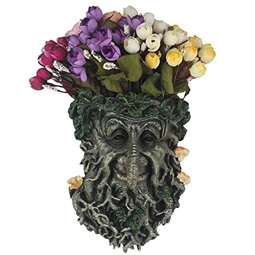 BEXLEYBAY Tree Face Outdoor Statues, Whimsical Tree Face Tree Huggers Sculptures - Old Man Tree Face Garden Decors Yard Art, 9"x6.5"x3.5"