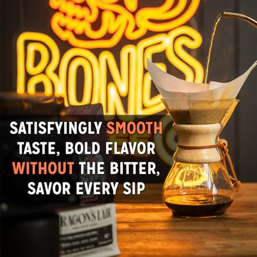 Bones Coffee Company Indiana Jones Daring Delight Flavored Coffee Bones Cups Single-Serve Coffee Pods for Coffee Maker 1.0 & 2.0, Scotcheroo Flavor (12ct)