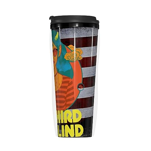 HLQkshWr Third Rock Eye Band Blind Coffee Cups with Lid for Keep Beer Reusable Coffee Mug Travel Cups Tumblers Drinking Cups for Men Women Modern Coffee Accessories Water Bottle for Home 350ml