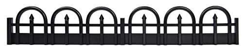 EasyFlex Decorative No-Dig Landscape Edging Kit - 15 ft., Black Wrought Iron-Look