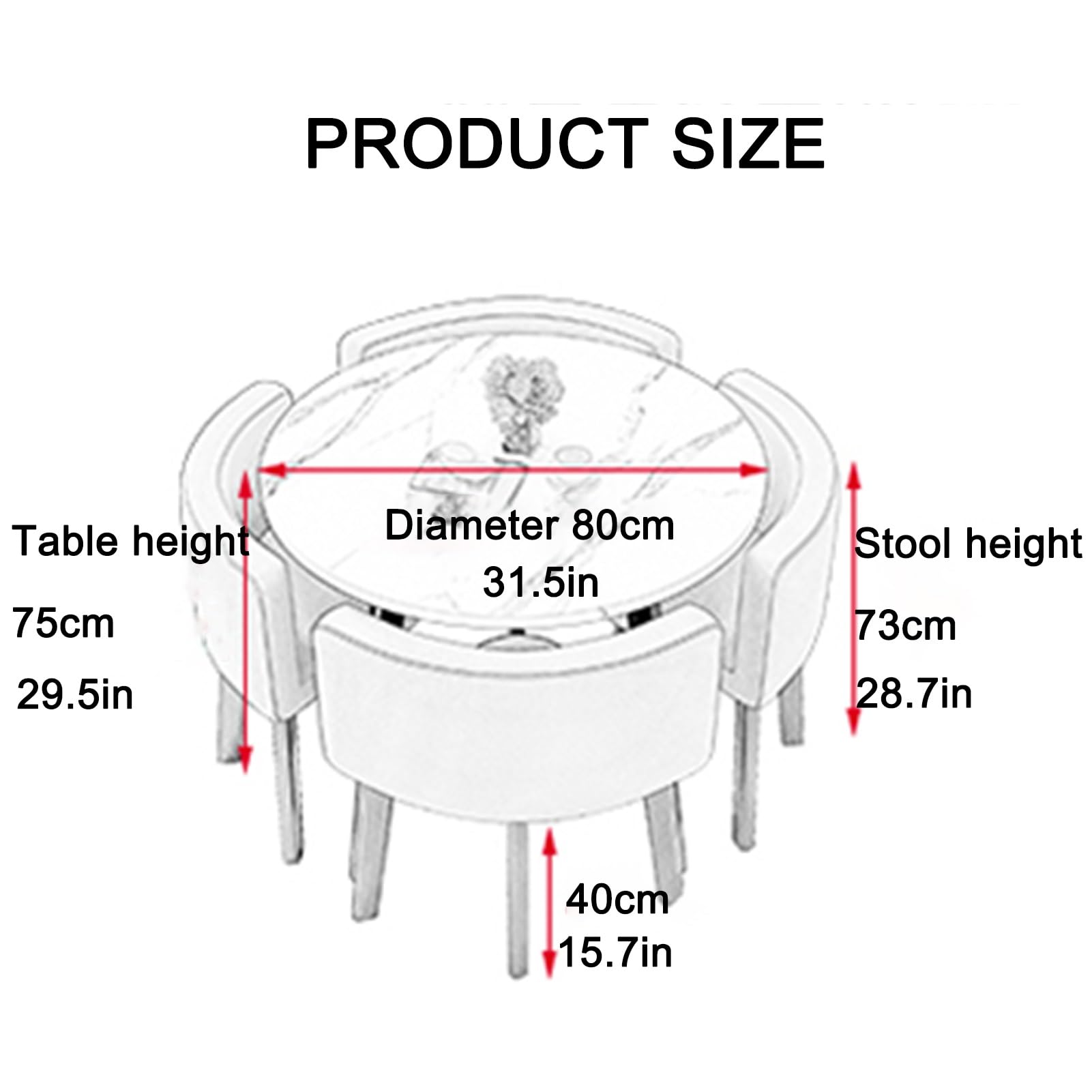 HARELA Office Reception Round Table, Office Table and Chair Set Small Conference Table, Modern Style Furniture, Sales Office Shops Meetings Small Round Tables Office Conference Tables (Color : Khaki)