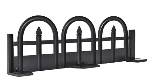 EasyFlex Decorative No-Dig Landscape Edging Kit - 15 ft., Black Wrought Iron-Look
