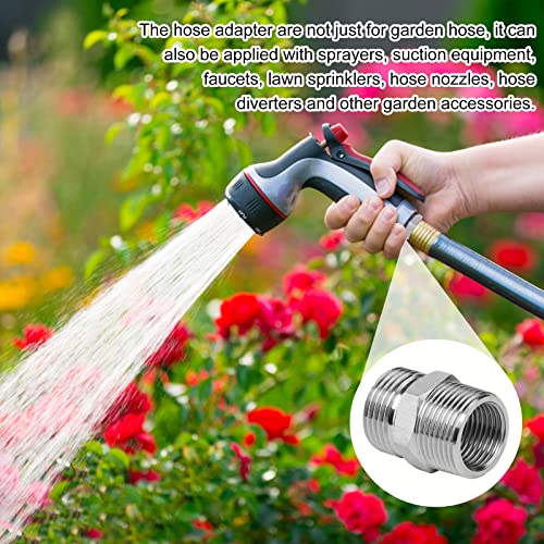 Stainless Steel Garden Hose Adapter Convert to x 3/4" Male NPT SUS304 Hose Connector Garden Hose Fitting-2Pack