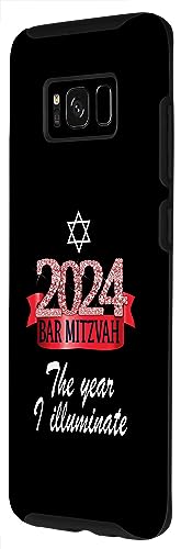 Galaxy S8 2024 Bar Mitzvah Quote Festive Black Red Decor Case