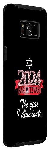 Galaxy S8 2024 Bar Mitzvah Quote Festive Black Red Decor Case