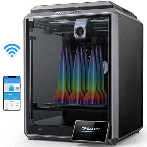 Official Creality K1 3D Printer Speedy Printing Machine,600mm/s High Speed,WiFi Control,Self-test,No Ring&Z-Banding,Auto Leveling,Extensible,Unibody Die-Cast,Out of Box,Smarter,12x faster,Beat Ender 3