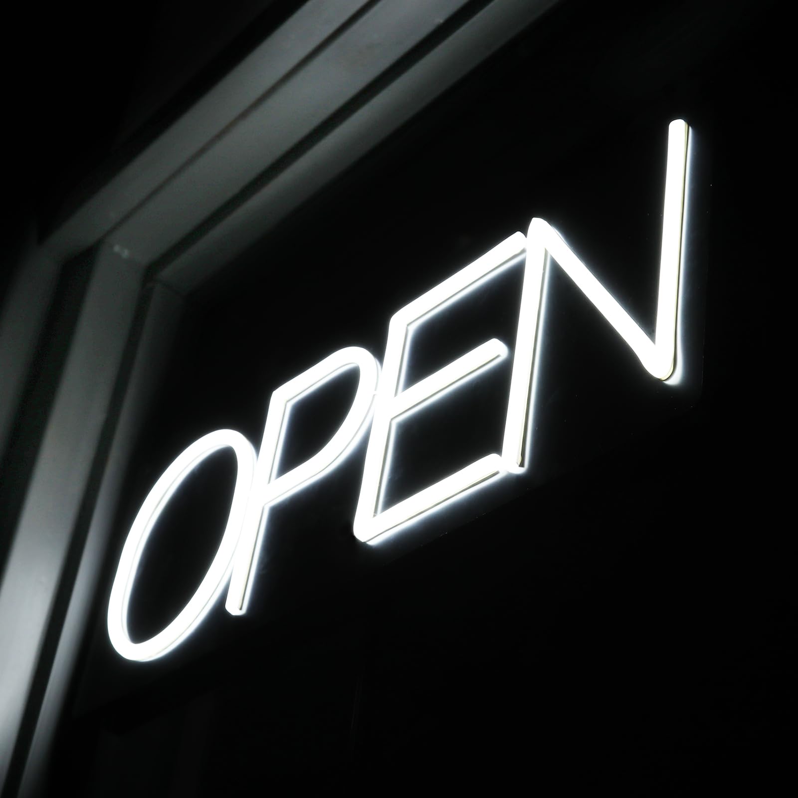 Open Signs for Business 12V/2A Ultra Bright LED Neon Open Sign 16 Inch Lighted Open Sign Electric Light Up Open Sign for Business Storefront Window Glass Door Retail Shop Store Bar Salon