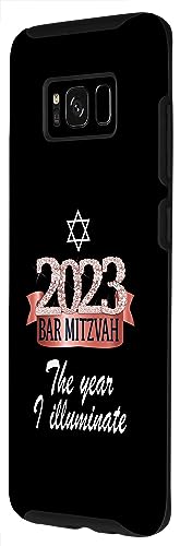 Galaxy S8 2023 Bar Mitzvah Quote Festive Black Rose Decor Case