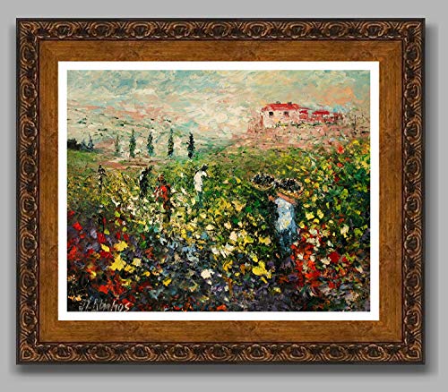 SOLD Time for Harvest, Tuscany Italy Vineyard By Internationally Renown Painter Andre Dluhos