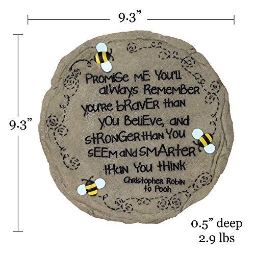 Spoontiques - Garden Décor - Promise Me Stepping Stone - Decorative Stone for Garden