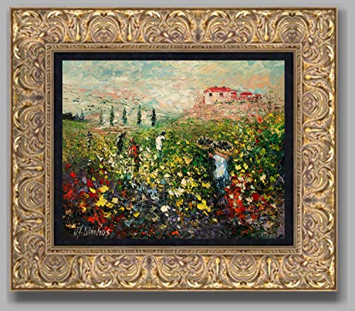 SOLD Time for Harvest, Tuscany Italy Vineyard By Internationally Renown Painter Andre Dluhos