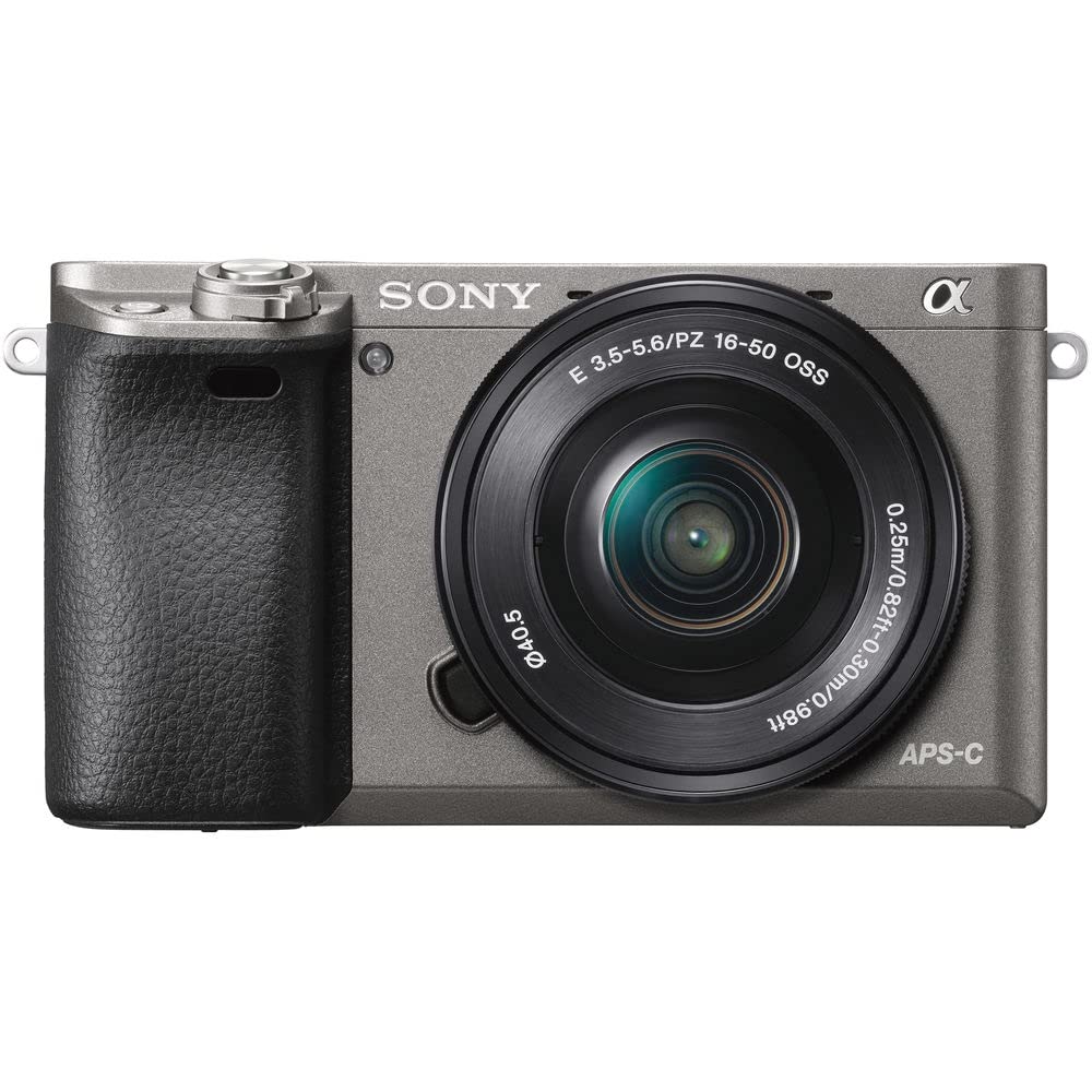 Sony Alpha a6000 Mirrorless Digital Camera with 16-50mm Lens (Graphite) (ILCE6000L/H) + Sigma 24-70mm f/2.8 Lens (578965) + Filter Kit + Bag + 64GB Card + NPF-W50 Battery + More (Renewed)