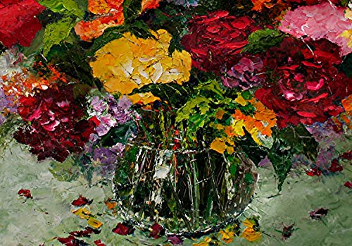 SOLD Abundance of Love, Still Life Rose Flowers By Internationally Renown Artist Andre Dluhos