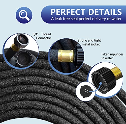 Soaker Hose 100 FT for Garden Beds, 1/2ββ Diameter Heavy Duty Soaker Hoses 100 FT for Garden Beds To Save 70% Water, 100 FT Drip Soaker Hose for Vegetable Beds (100 FEET)
