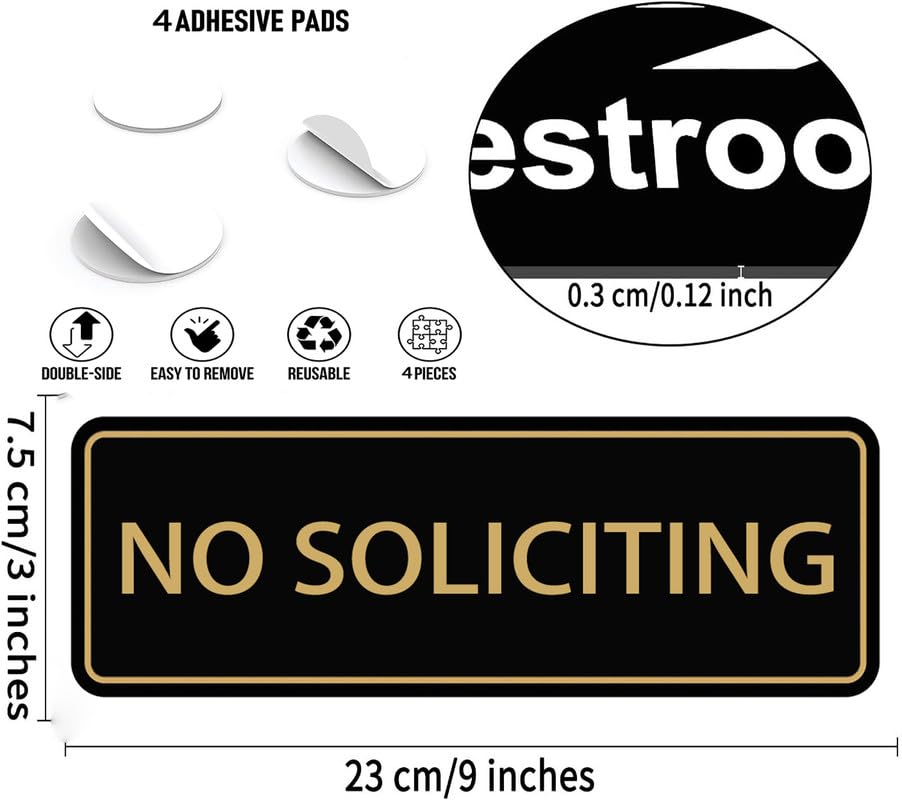 Apartment For Rent Sign For House (With Strong Adhesive Tape), 3" X 9" Premium Durable For Home & Office,Acrylic Signs For Front Door/Wall/Window, Clear And Easy To Read