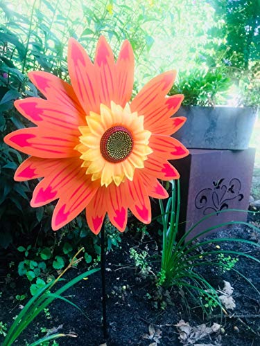B bangcool Sunflower Lawn Pinwheels Wind Spinners Garden Party Pinwheel Wind Spinner for Patio Lawn & Garden (6 PCS))
