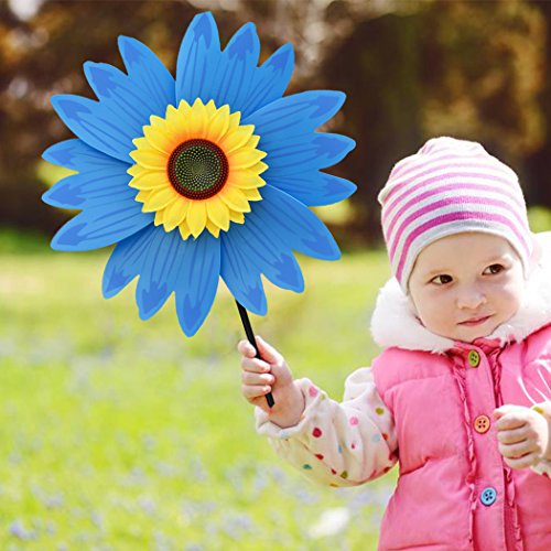 B bangcool Sunflower Lawn Pinwheels Wind Spinners Garden Party Pinwheel Wind Spinner for Patio Lawn & Garden (6 PCS))