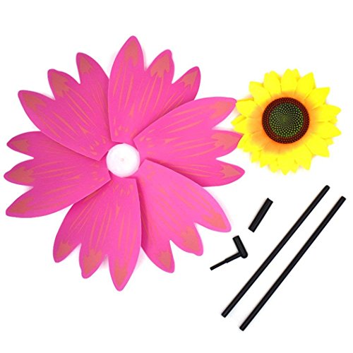 B bangcool Sunflower Lawn Pinwheels Wind Spinners Garden Party Pinwheel Wind Spinner for Patio Lawn & Garden (6 PCS))