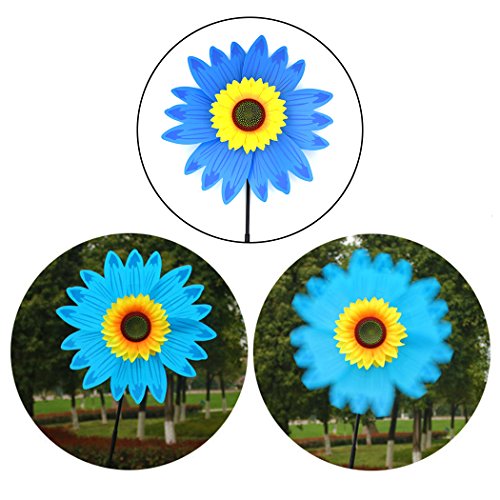 B bangcool Sunflower Lawn Pinwheels Wind Spinners Garden Party Pinwheel Wind Spinner for Patio Lawn & Garden (6 PCS))