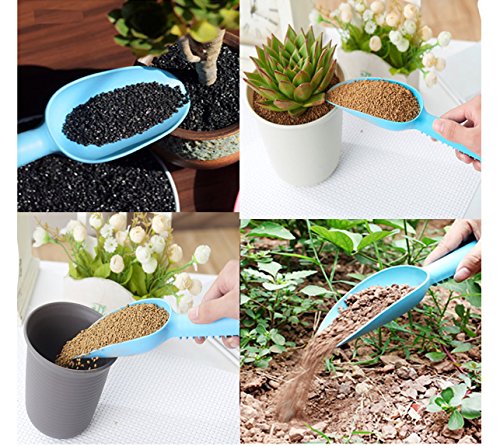 Annymall Composite Muti-Functional Scoop, 2 Piece Plastic Homegrown Gardening Tool Flowerpot Shovel Scoop, Pet's Food Scoop, Beach Sand Shovel 10ββ