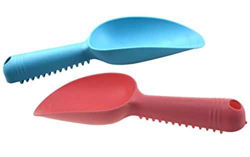 Annymall Composite Muti-Functional Scoop, 2 Piece Plastic Homegrown Gardening Tool Flowerpot Shovel Scoop, Pet's Food Scoop, Beach Sand Shovel 10ββ