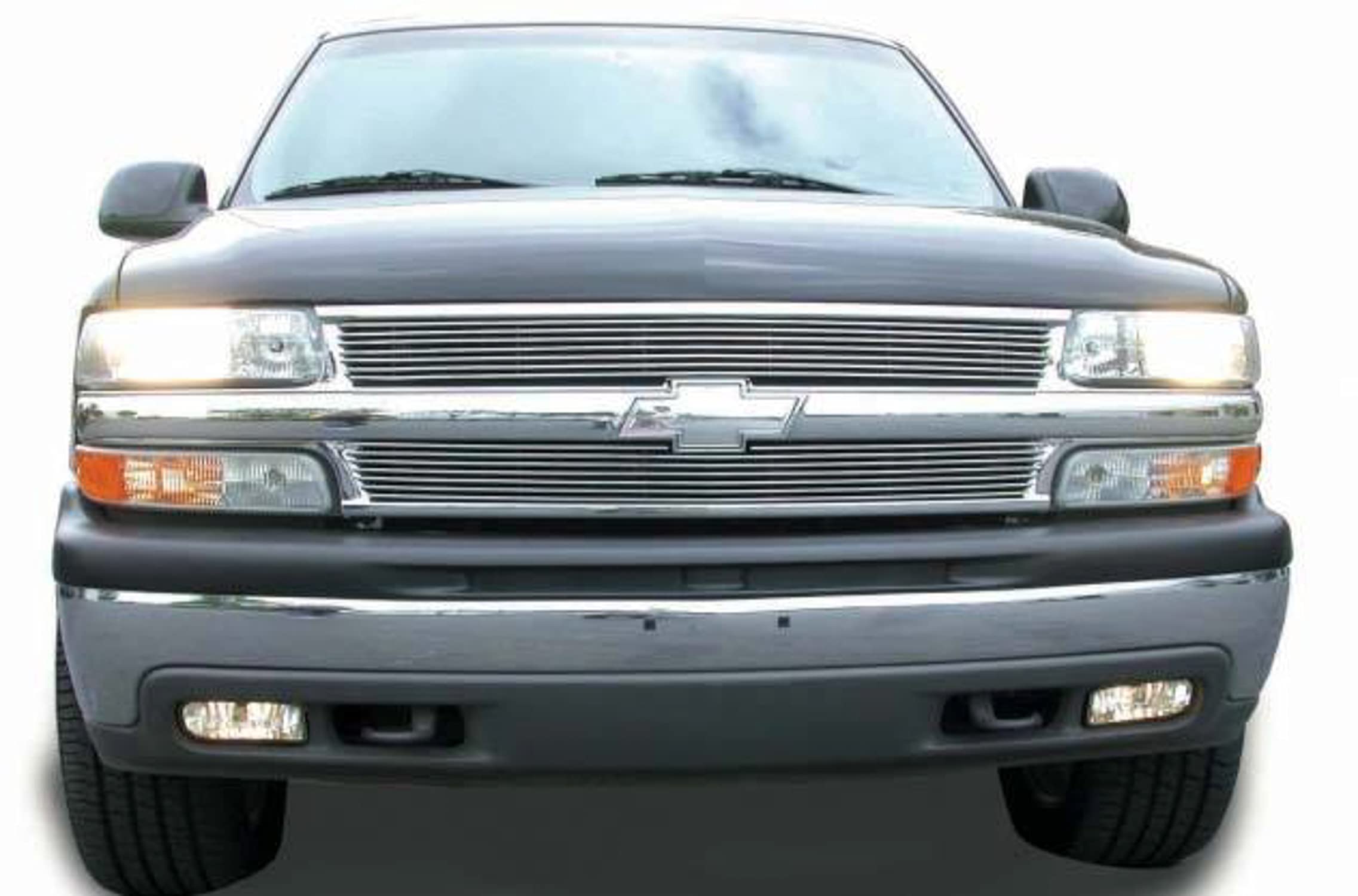 2000-2006 Suburban, Tahoe, 99-02 Silverado Billet Grille, Polished, 2 Pc, Insert - PN #20075