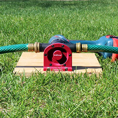 Milescraft 1314 DrillPump750 - Self Priming Water Pump Attachment for Drills - Water Transfer Pump - Uses Common Garden Hose - 750 Gallons per Hour