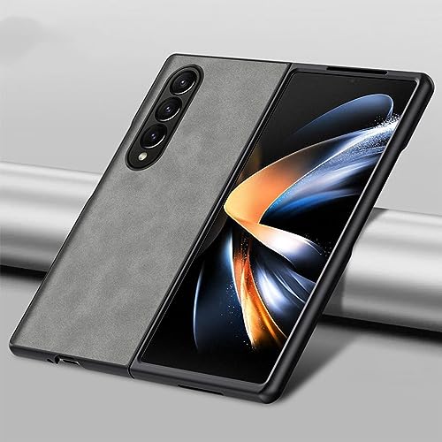 Leather Case for Samsung Galaxy Zfold4 Zfold3 Zfold Z Fold 5 4 3 Fold5 Fold4 Fold3 5G Silicone Shockproof,Gray,03,for Samsung Z Fold3