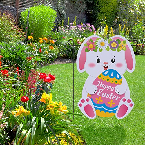 2 Pack Easter Garden Flags St Patrick's Day Garden Flag Shamrock Bunny Eggs Garden Flag 12 x 18 Inch Vertical Double Sided Decorative for Outside Yard Spring Seasonal Garden Flag