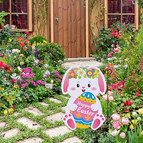 2 Pack Easter Garden Flags St Patrick's Day Garden Flag Shamrock Bunny Eggs Garden Flag 12 x 18 Inch Vertical Double Sided Decorative for Outside Yard Spring Seasonal Garden Flag