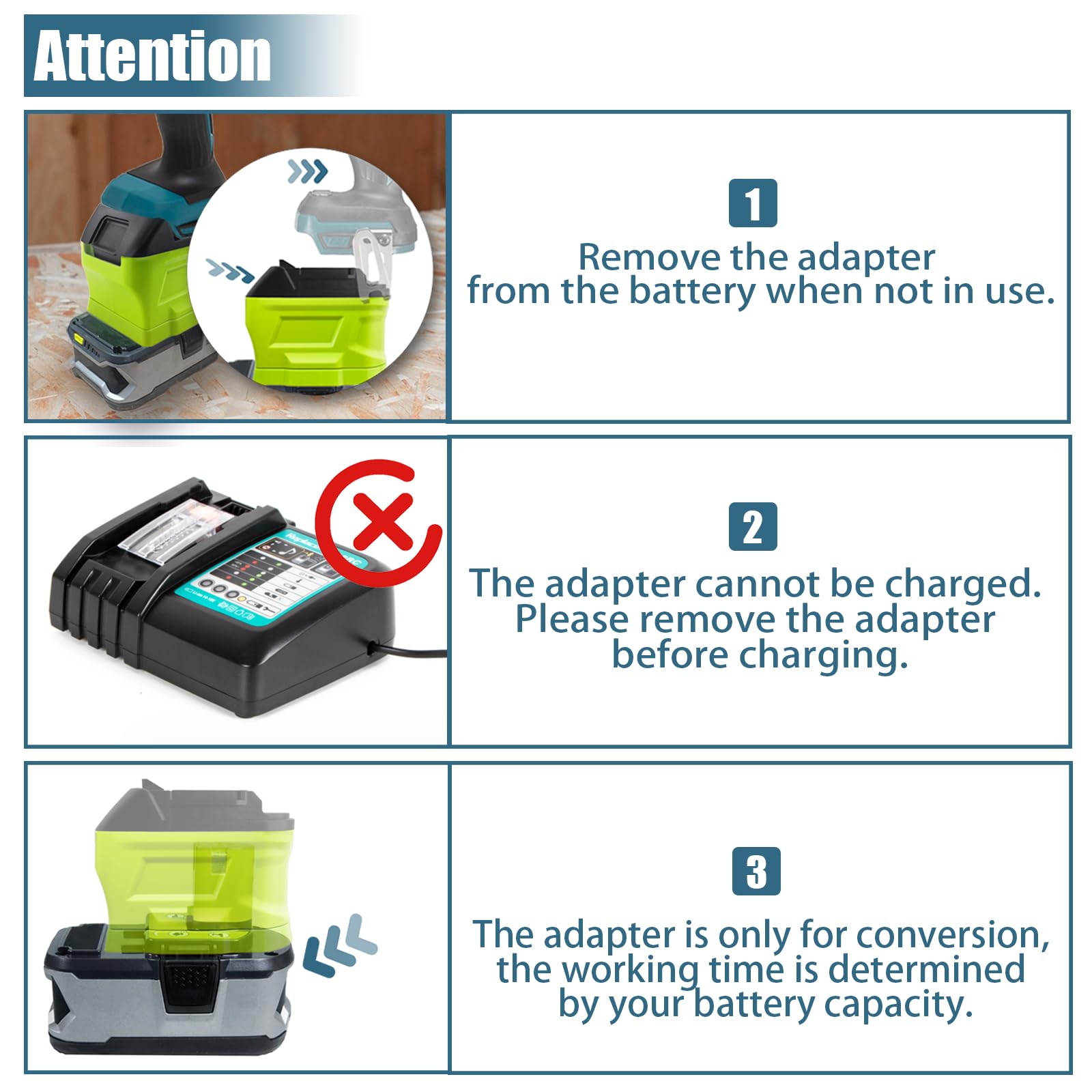 TPDL Adapter Fit for Ryobi Battery Convert for Makita 18V Tool Use, for Ryobi 18-Volt HP High Capacity PBP2005 P194 P193 Lithium-ion Battery to MAK