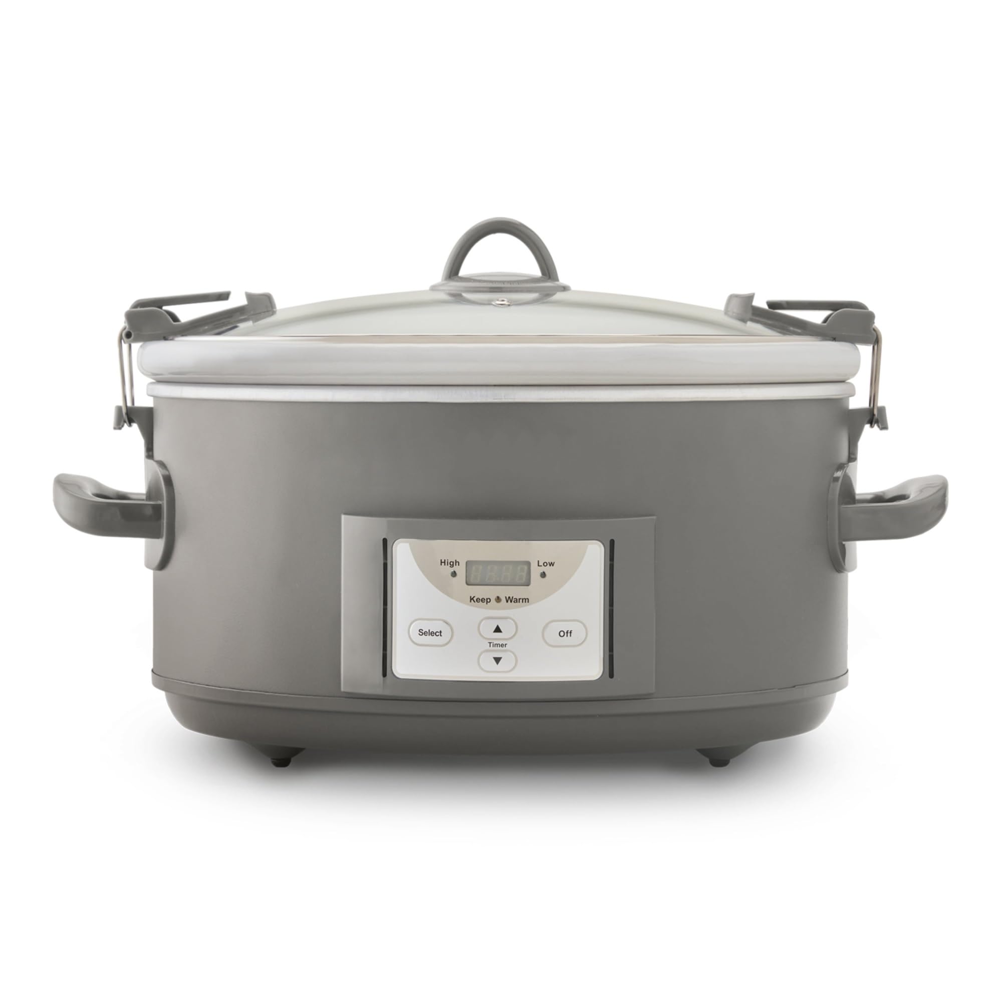 7-Quart Cook and Carry Programmable Slow Cooker, Grey :Programmable cooking Digital countdown Crock-Pot
