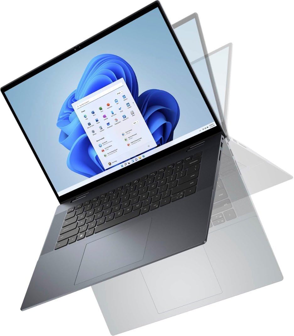 Dell 2023 Inspiron 7000 16" WUXGA IPS 2-in-1 Touch Laptop 6-Core AMD Ryzen 5 7530U AMD Radeon Graphics 16GB LPDDR4 512GB SSD USB-C WiFi AX HDMI Webcam Backlit Keyboard Fingerprint Windows 11 Home