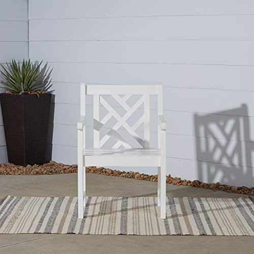 Vifah V1338 Bradley Outdoor Wood Armchair
