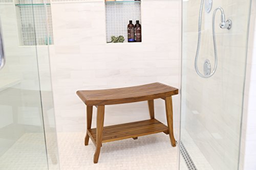 ALATEAK Indoor Outdoor Patio Garden Yard Bath Shower Spa Waterproof Stool Bench 30"
