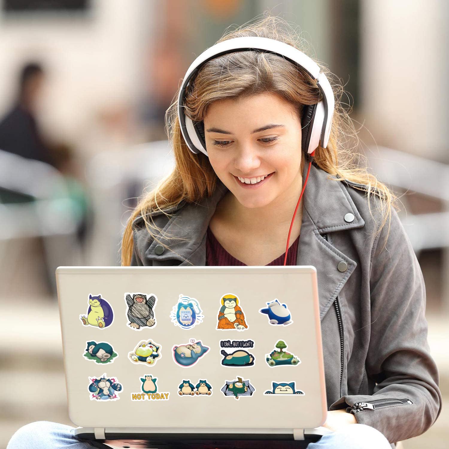 52Pcs Cute Anime Stickers Pack, Cartoon Aesthetic Vinyl Waterproof Sticker Decals for Water Bottle,Laptop,Phone,Hard Hat,Skateboard,Scrapbooking,Bumper for Kids Teens Adults