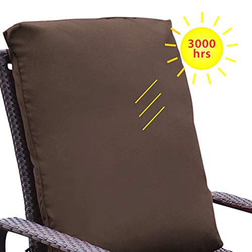 Outdoor Recliner, Outdoor Wicker Recliner Chair with 5.12'' Thickness Cushions, Automatic Adjustable Rattan Patio Chaise Lounge Chairs, Aluminum Frame, Anti-UV and Rustless