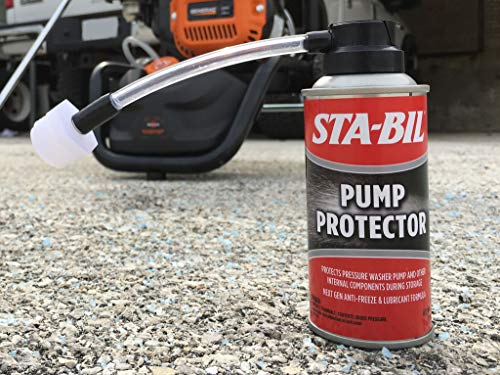 STA-BIL Pump Protector - Protects Pressure Washer Pumps and Other Internal Components During Storage, Next Gen Anti-Freeze and Lubricant Formula, 4oz (22007) , Red