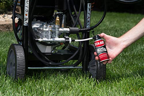 STA-BIL Pump Protector - Protects Pressure Washer Pumps and Other Internal Components During Storage, Next Gen Anti-Freeze and Lubricant Formula, 4oz (22007) , Red