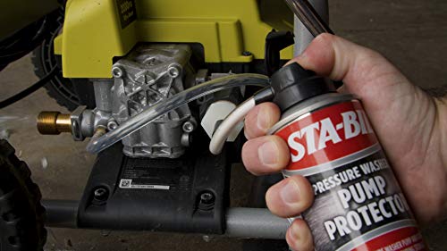 STA-BIL Pump Protector - Protects Pressure Washer Pumps and Other Internal Components During Storage, Next Gen Anti-Freeze and Lubricant Formula, 4oz (22007) , Red