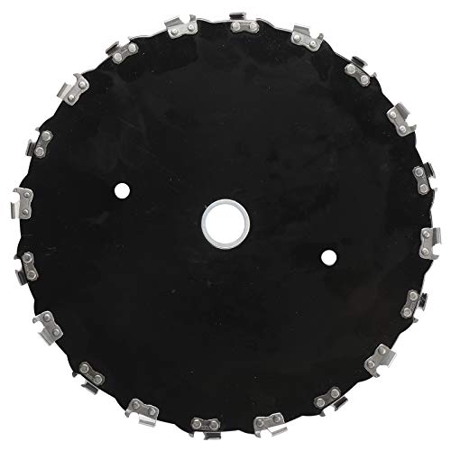 Patioer 2 Pack 9 Inch 20T Chainsaw Tooth Brush Blades for Cutter, Trimmer, Weed Eater, Lawnmower (2 Pack Different Adapter Kit Included)