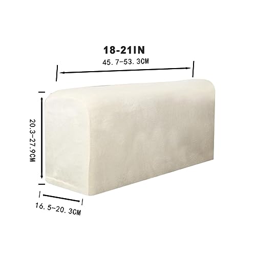 Couch Arm Covers Sofa Armrest Cover Sofa Arm Slipcovers Elastic Sofa Arm Covers Non Slip Furniture Protector Armchair Slipcover Pack Of 2 (Light Couch Covers for 3 Cushion Couch Sofa (Beige, One Size)