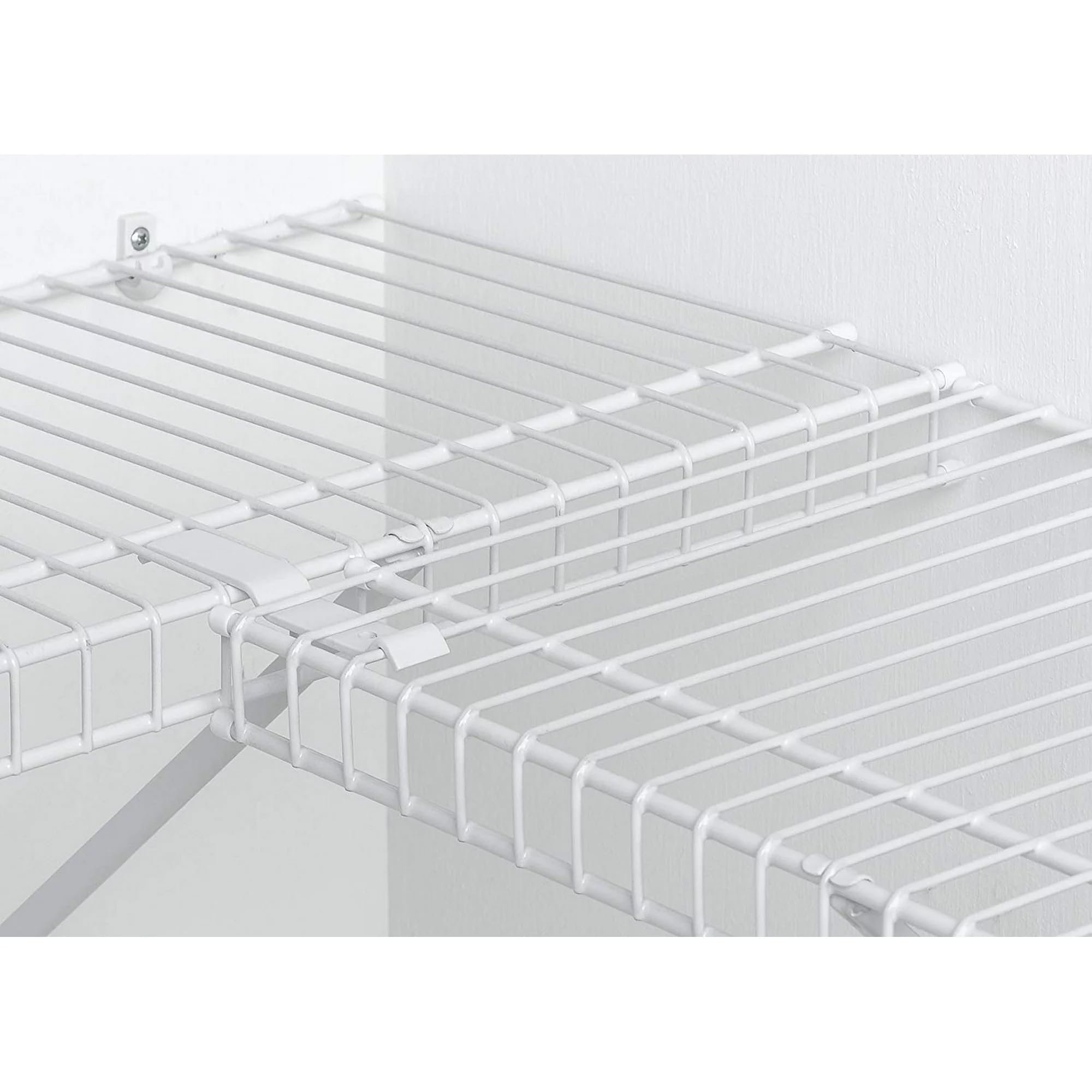 3" White Wire Shelf Corner Support Bracket Replacement for ClosetMaid 1001