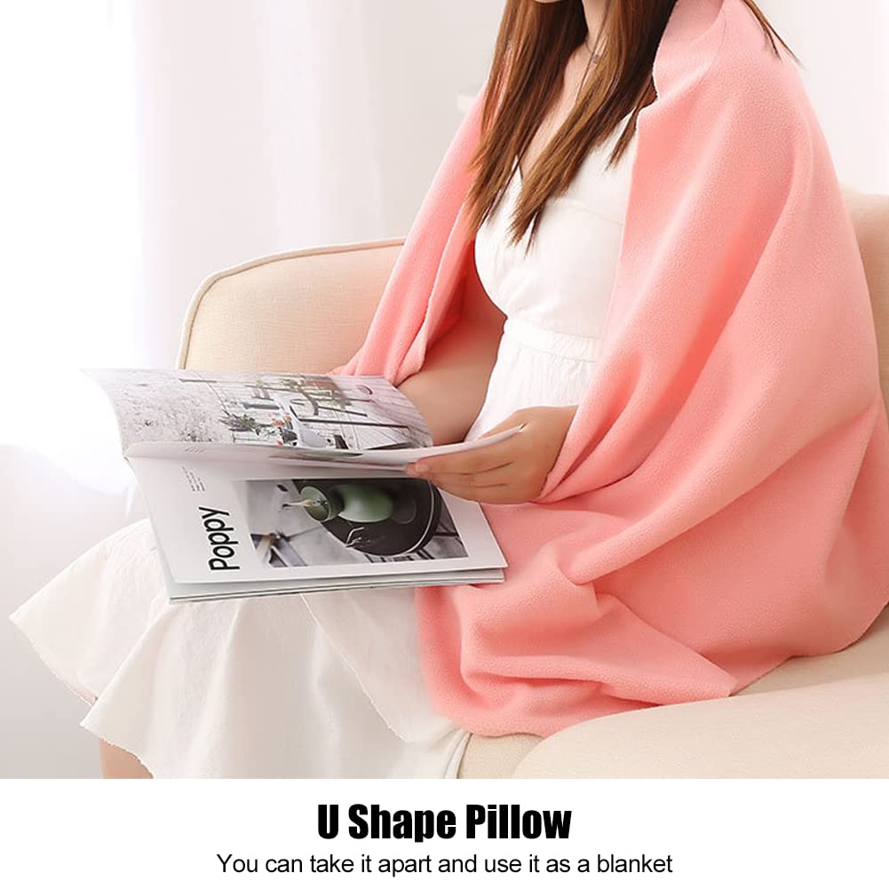VTOSEN 3in1 U Shape Neck Shoulder Pillow Blanket Scarf for Home Office Travel, Chair Cushions for Dining Chairs, Kitchen Chair Pads